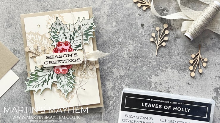 Fancy Friday - Stampin' Up! Leaves of Holly Bundle - Martin's Mayhem