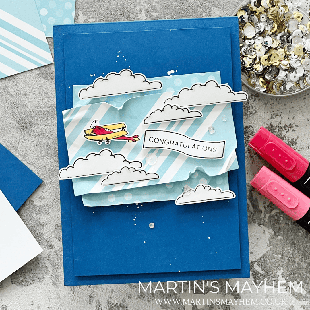 Whimsical Congratulations Card with Beyond Stamping's Outside Elements ...